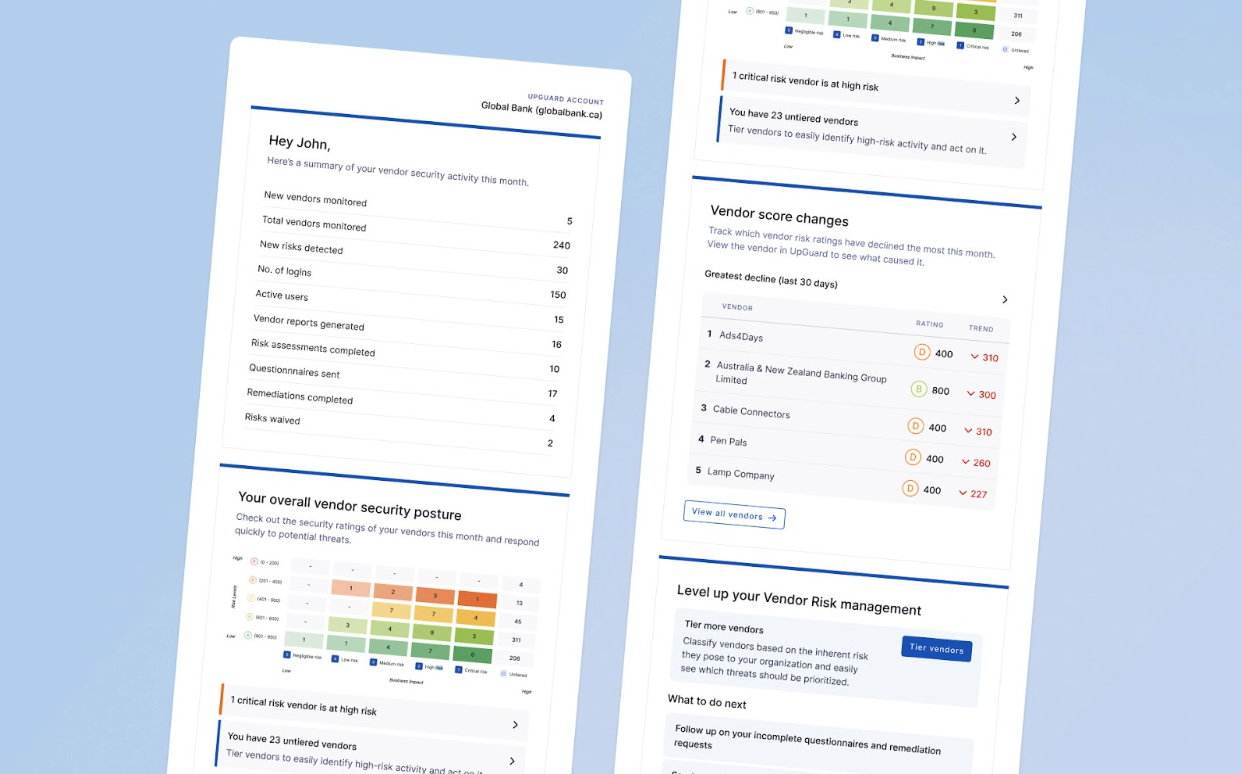 Introducing the Vendor Risk digest | UpGuard Releases